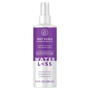 waterless heat shield protect & re-style, sulfate-free, for all hair types, 6.4 fl oz