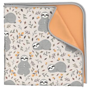 babyboet splat mat for baby – under high chair floor mat protects wood, vinyl and carpet from spills – waterproof 4 layer baby mat with anti-skid backing deters bunching and sliding (51” x 51”)