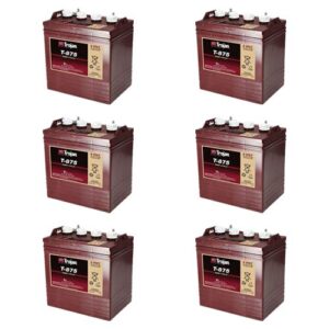 trojan t875 8 volt, 170 ah deep cycle battery - 6 pack