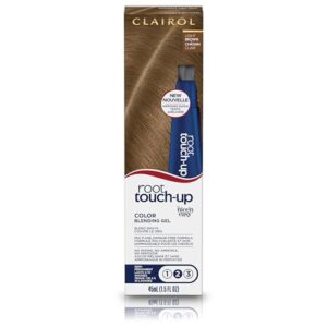 clairol root touch-up semi-permanent hair color blending gel, 6 light brown, pack of 1