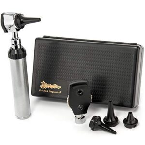 ra bock hard case led otoscope/medical school kit