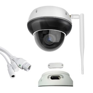 funxwe 8mp 4k uhd 5x optical zoom 2.4g 5g dual wifi ptz security wireless ip camera motion detection auto tracking ceiling dome waterproof