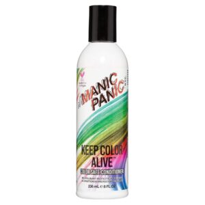 manic panic keep color alive conditioner for color treated hair - sulfate & paraben free - vegan & cruelty free moisturizing & volumizing conditioner - quinoa & shea butter repairs damaged hair (8oz)