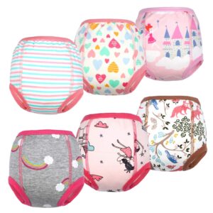 moomoo baby cotton training pants strong absorbent toddler potty training underwear for baby girl 4t