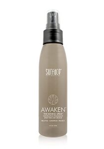 surface hair awaken thickening spray, pre-style conditioning and protection, 4 fl. oz.