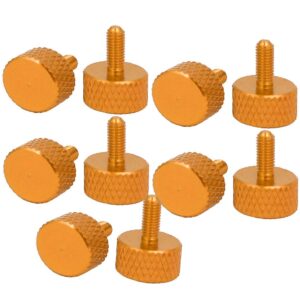 new lon0167 computer pc featured graphics card knurled reliable efficacy thumb screws gold tone m3x8mm 10pcs(id:6ea e9 5f 741)