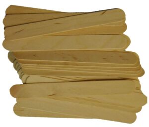 spa stix large jumbo waxing sticks - 6" x 3/4", pack of 100 jumbo sticks