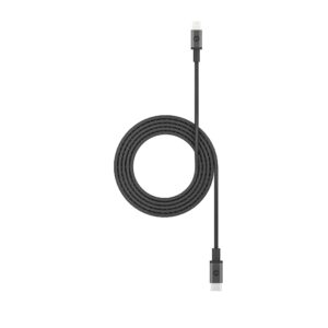 mophie fast charge usb-c cable with lightning connector - 1.8m cable - black