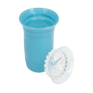 nuby no spill edge 360 10 oz cup with silicone rim, 2 pack