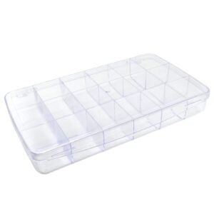 18 compartment plastic storage box