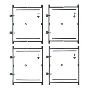 adjust-a-gate steel frame gate kit, 36"-60" wide opening up to 7' high (4 pack)