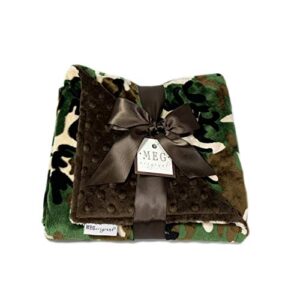 meg original camouflage baby blanket 1704 (camo & brown)