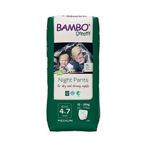 bambo nature premium dreamy night pants: boys 4-7 years, 10 count