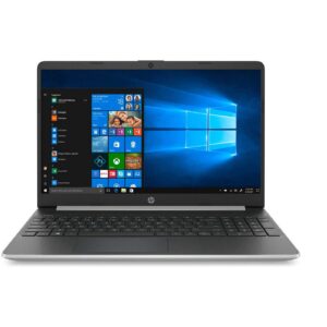 hp 15t laptop pc 15.6 inch hd wled 256gb ssd + 16gb intel optane laptop (i7-1065g7, 8gb ram, iris plus graphics, windows 10 home, silver) 15-dy1071wm