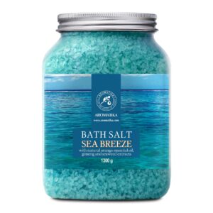 bath sea salt 46 oz - sea breeze salt - natural bath sea salts - best for good sleep - relaxing - calming - body care - beauty - aromatherapy