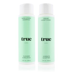 true curl shampoo and conditioner set, 12 oz