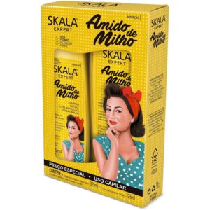 skala expert almido de milho shampoo & conditioner - infused with pure 100% natural ingredients vegan formula | experience healthier, fuller & thicker looking hair - imported from brazil