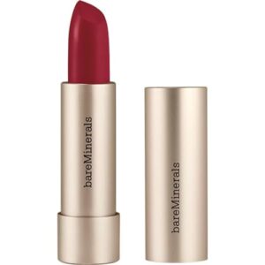 bareminerals mineralist hydra-smoothing lipstick for women, satin finish, full coverage lip stick, lightweight hydrating lipstick, long lasting, vegan