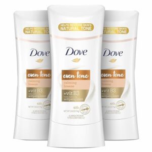 dove even tone antiperspirant deodorant stick apple blossom & mango butter 3 count for uneven skin tone 2.6 oz