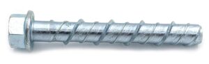 confast ldc383 3/8" x 3" zinc plated large diameter concrete screw for anchoring to masonry, brick or block (25 per box)