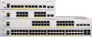 cisco catalyst 1000-24p-4g-l network switch, 24 gigabit ethernet (gbe) poe+ ports, 195w poe budget, 4 1g sfp uplink ports, fanless operation, enhanced limited (c1000-24p-4g-l)