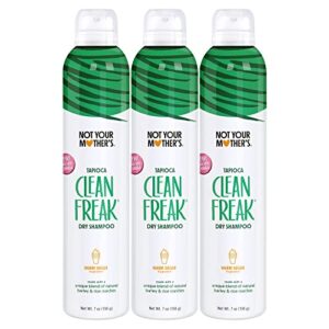 not your mother's clean freak tapioca dry shampoo (3-pack) - 7 oz - refreshing dry shampoo instantly absorbs oil - hair essentials for all hair types