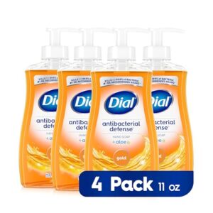 dial antibacterial liquid hand soap, gold, 11 fl oz (pack of 4)