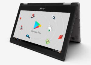 acer newest 2-in-1 ultra slim chromebook, 11.6inch ips multi-touch screen, intel celeron processor up to 2.4 ghz, 4gb lpddr4 memory, 32gb emmc, wifi, bluetooth, chrome os (chrome os, silver)(renewed)