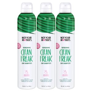 not your mother's clean freak unscented dry shampoo (3-pack) - 7 oz - dry shampoo instantly absorbs oil - hair essentials for all hair types (7 ounce (pack of 3))