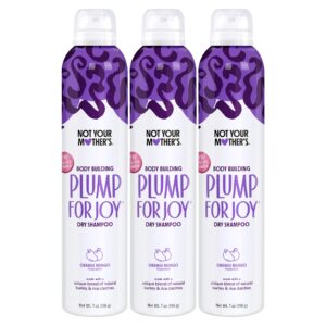 not your mother's plump for joy dry shampoo (3-pack) - 7 oz - dry shampoo for ultimate hair oil absorption - essentials for all hair types