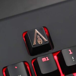 mugen assassin's creed odyssey custom gaming keycaps for cherry mx switches - fits most mechanical keyboards - with keycap puller