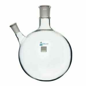 5l round bottom receiving flask - 2 neck 24/40 and 34/45 center - usalab