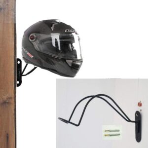 metal wall hooks helmet rack – heavy duty wall mounted entryway organizer hanger for equestrian helmet, motorcycle helmet，hats, caps - sturdy & decorative solution to storage or display - （no helmet ）