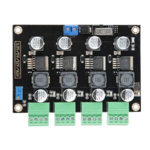 adjustable voltage output converter multi-channel switching power supply module with 4 multi-channel outputs, lm2596 chip, support 3.3v / 5v/ 12v/ adj