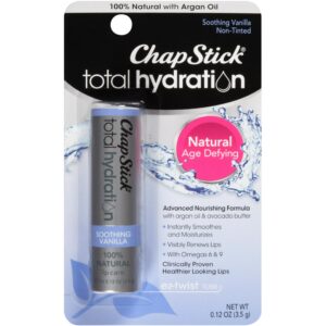 chapstick total hydration lip care soothing vanilla - pack of 2