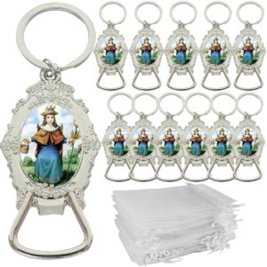 12 pieces santo niño de atocha keychain baptism favor memorial gift holy infant of atocha