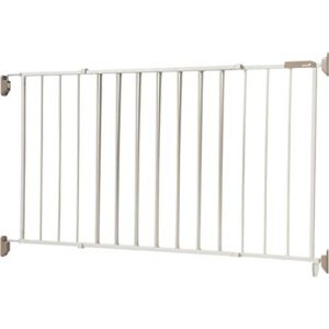 sliding metal safety gate - white, 40" to 64"