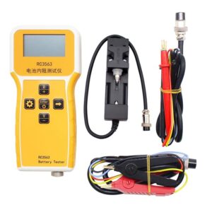 letkingok rc3563 battery tester, high precision handheld battery internal resistance tester lead lithium nickel chromium battery tester (standard probe)