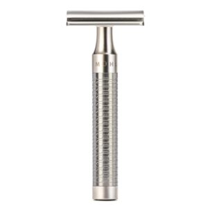 mÜhle rocca r89 double edge safety razor (closed comb) | pure matt stainless steel |perfect for everyday use | barbershop quality close smooth shave | luxury razor for men