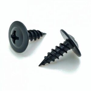 (100 qty) #8 x 1/2" black phillips modified truss head wood screws self tapping (bcp1077) - bcp fasteners