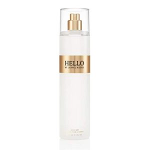 lionel richie hello for women - a lush, sweet, and indulgent fragrance for her - light, romantic floral chypre body mist with notes of pear and jasmine - fresh, feminine, long lasting scent - 8 oz