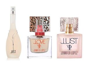 jennifer lopez jlove, jlust and glow eau de parfum collection gift set - 1 oz. each