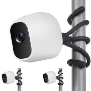 uogw 2 pack flexible tripod compatible with arlo pro 4/pro 2/pro,arlo ultra,arlo baby,arlo pro 3,arlo go,arlo pro 5s 2k,go 2,arlo wall mount bracket,attach your arlo home security camera everywhere