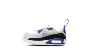 nike toddler air max 90 crib ci0424 103 - size 3c white/grey/blue