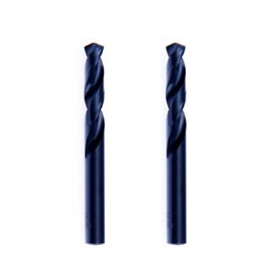 maxtool 9/32" 2pcs identical screw machine drills hss m2 twist stub drill bits black oxide fully ground straight shank short drills; smf02b10r18p2