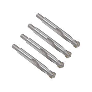 uxcell cemented carbide twist drill bits 14mm metal drill cutter for stainless steel copper aluminum zinc alloy iron 4 pcs