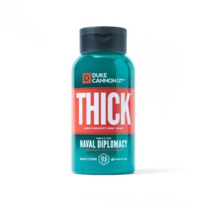 duke cannon supply co. thick high-viscosity body wash for men - smells like naval supremacy, 17.5 fl oz