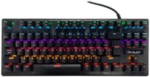 ocelot gaming by quaroni compact wired gaming keyboard - mechanical - rgb