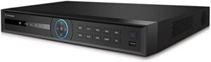 amcrest 4k nv5216e-8p (16ch 1080p/3mp/4mp/5mp/6mp/4k/12mp) network video recorder (8-port poe) - supports up to 16 x 4k ip cameras, supports up to 2 x 10tb hard drives (not included)