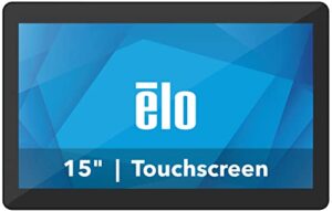 elo i-series 15" touchscreen computer with windows 10, intel celeron, 4gb ram, 128gb ssd, black